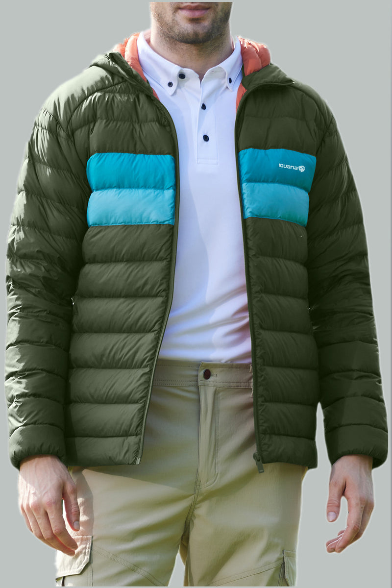 IGUANA Men's Lightweight Hooded Down Jacket – IGUANA SPORT
